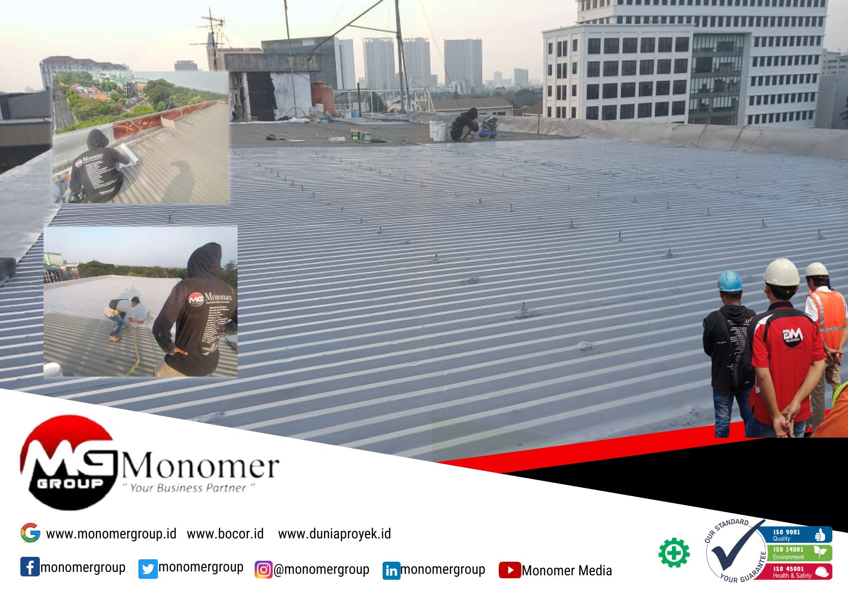 Waterproofing Atap Spandek / Aluminium (Zinc Waterproofing)