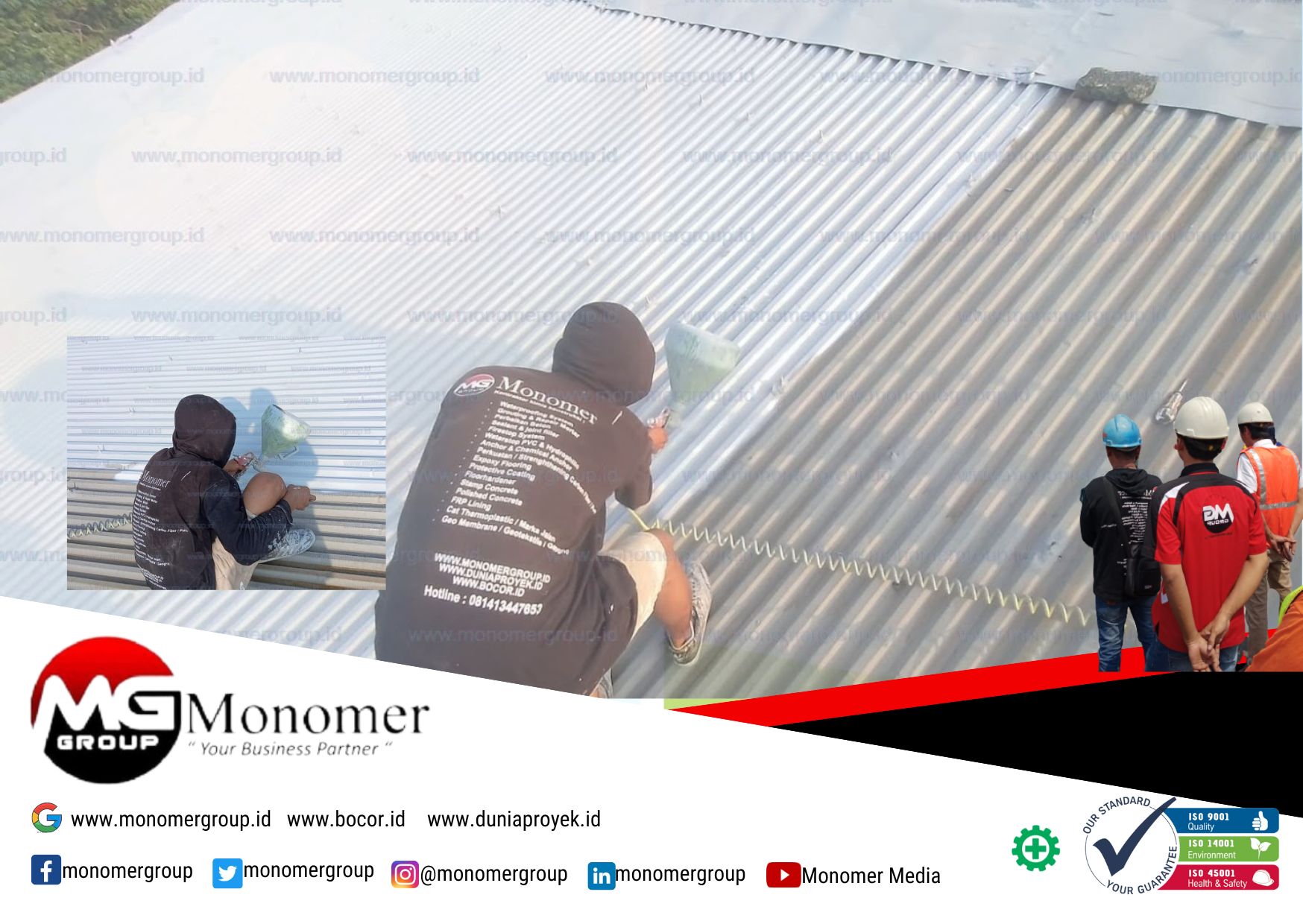 Pengecatan Atap Metal di Gedung Sisindokom